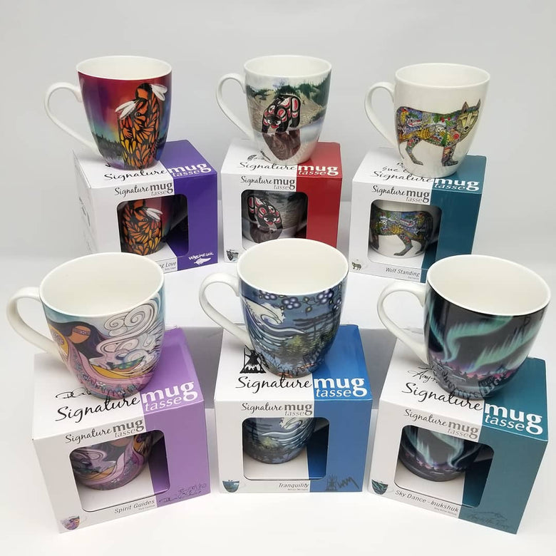 Indigenous Art Fine Bone China Mugs Microwave & Dishwasher-Safe ...