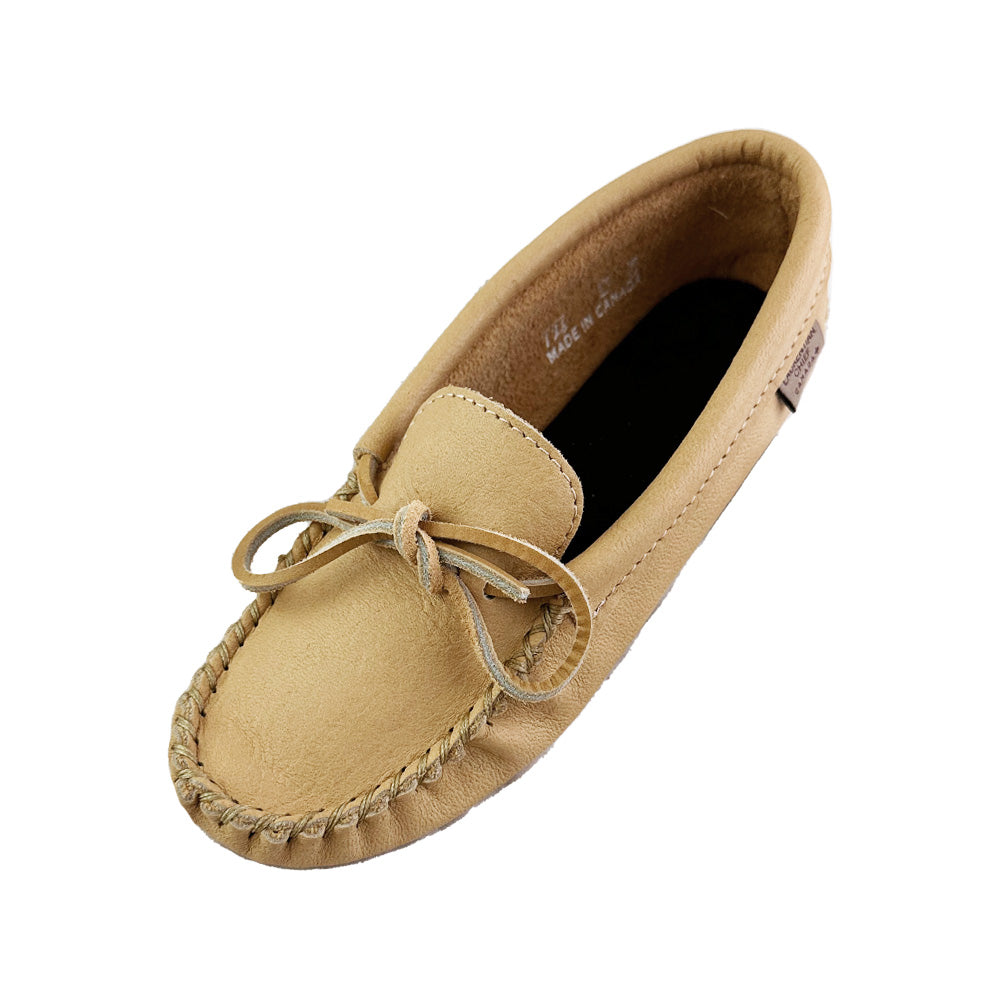 Womens Handmade Genuine Moose Hide Leather Soft-Sole Moccasin Slippers ...