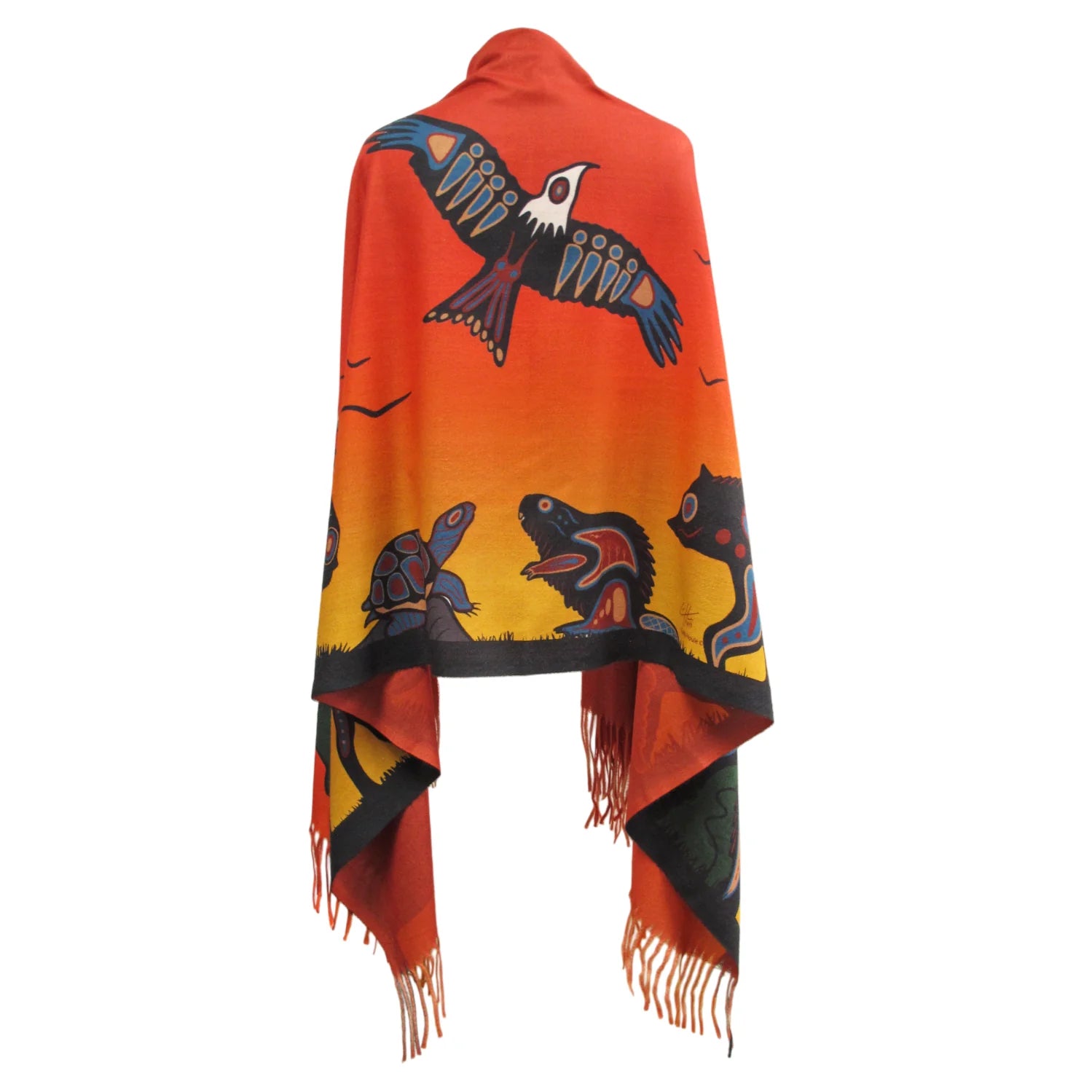 Native Chipewyan Artist John Rombough Remember Art Print Shawl ...