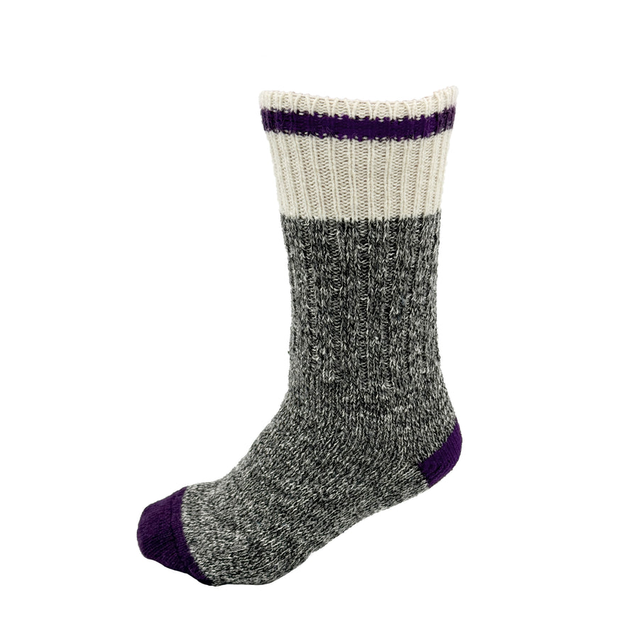 Duray 100% Canadian Made Marled Wool Universal Work Crew Socks ...