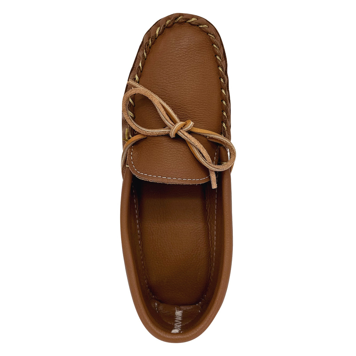 Women's Double Deerskin Leather Moccasin Slippers Canadian Made ...