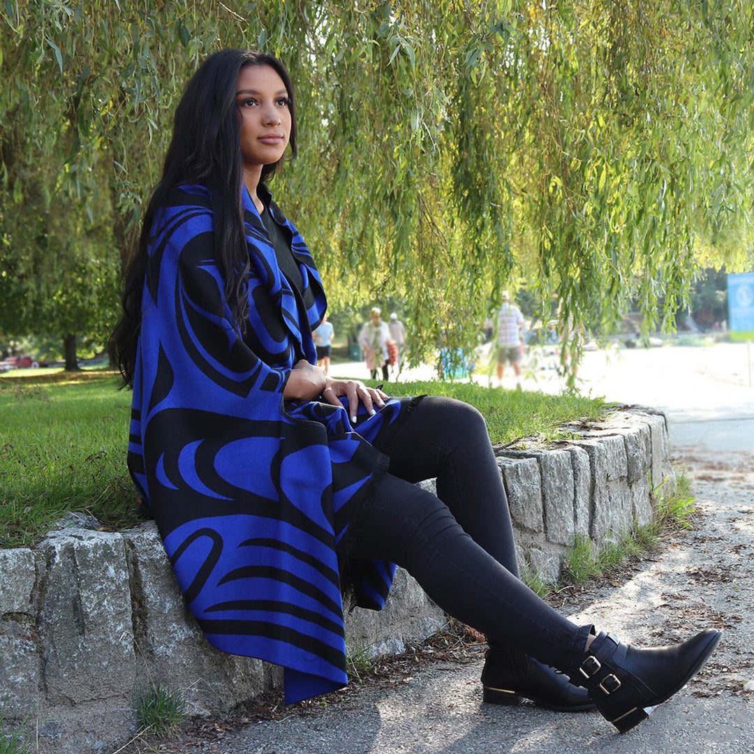 Indigenous Ethnic Design Reversible Fashion Cape by Native Northwest ...