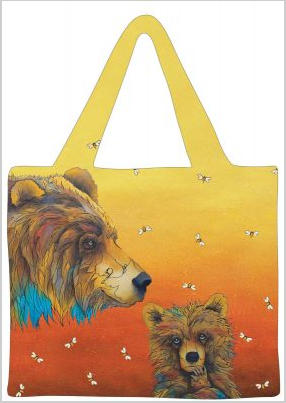 Indigenous Design Shopping Bags – Leather-Moccasins