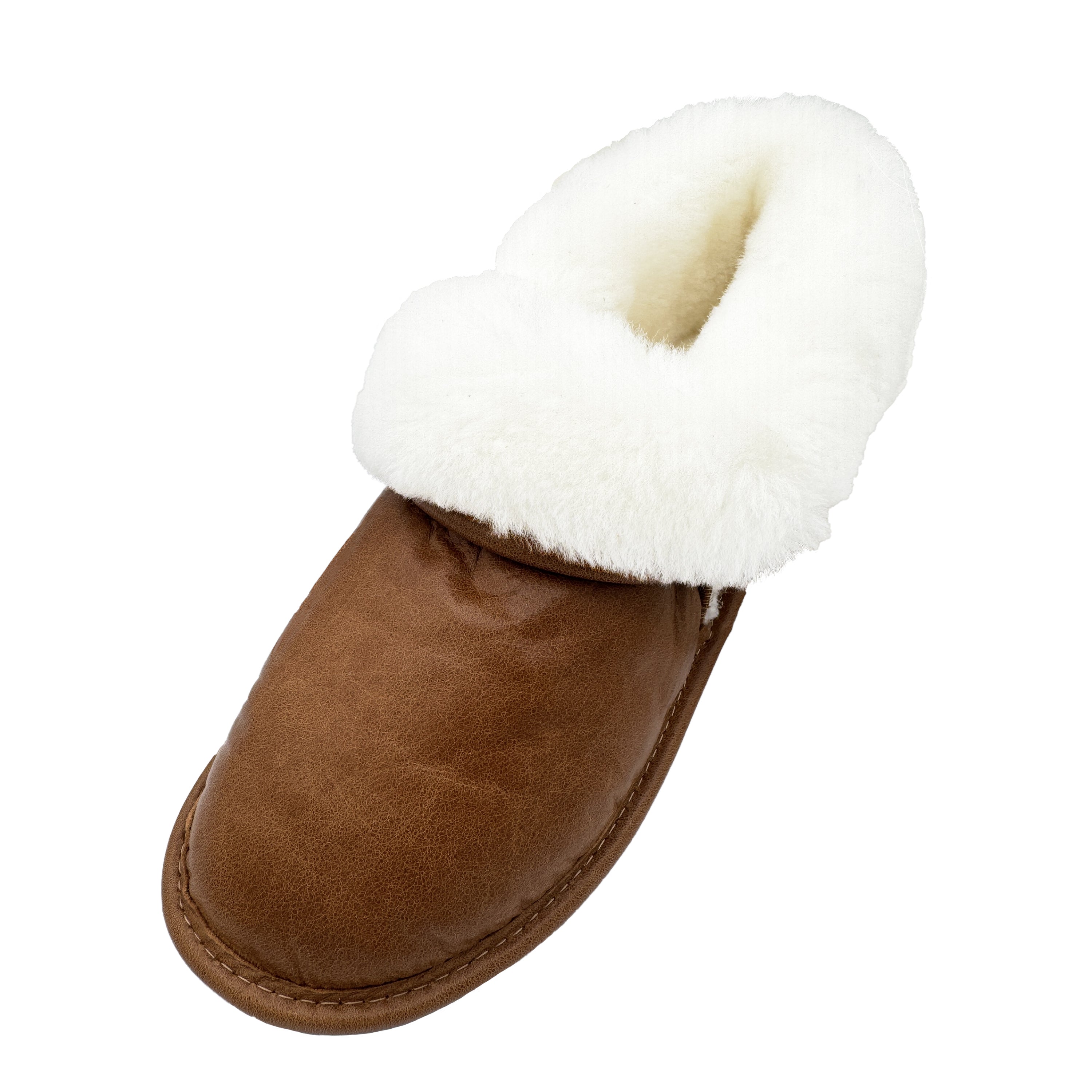 Fourrures Grenier Sheepskin Leather Slipper for Men & Women – Leather ...