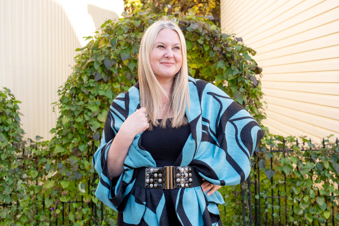 Indigenous Ethnic Design Reversible Fashion Cape by Native Northwest ...