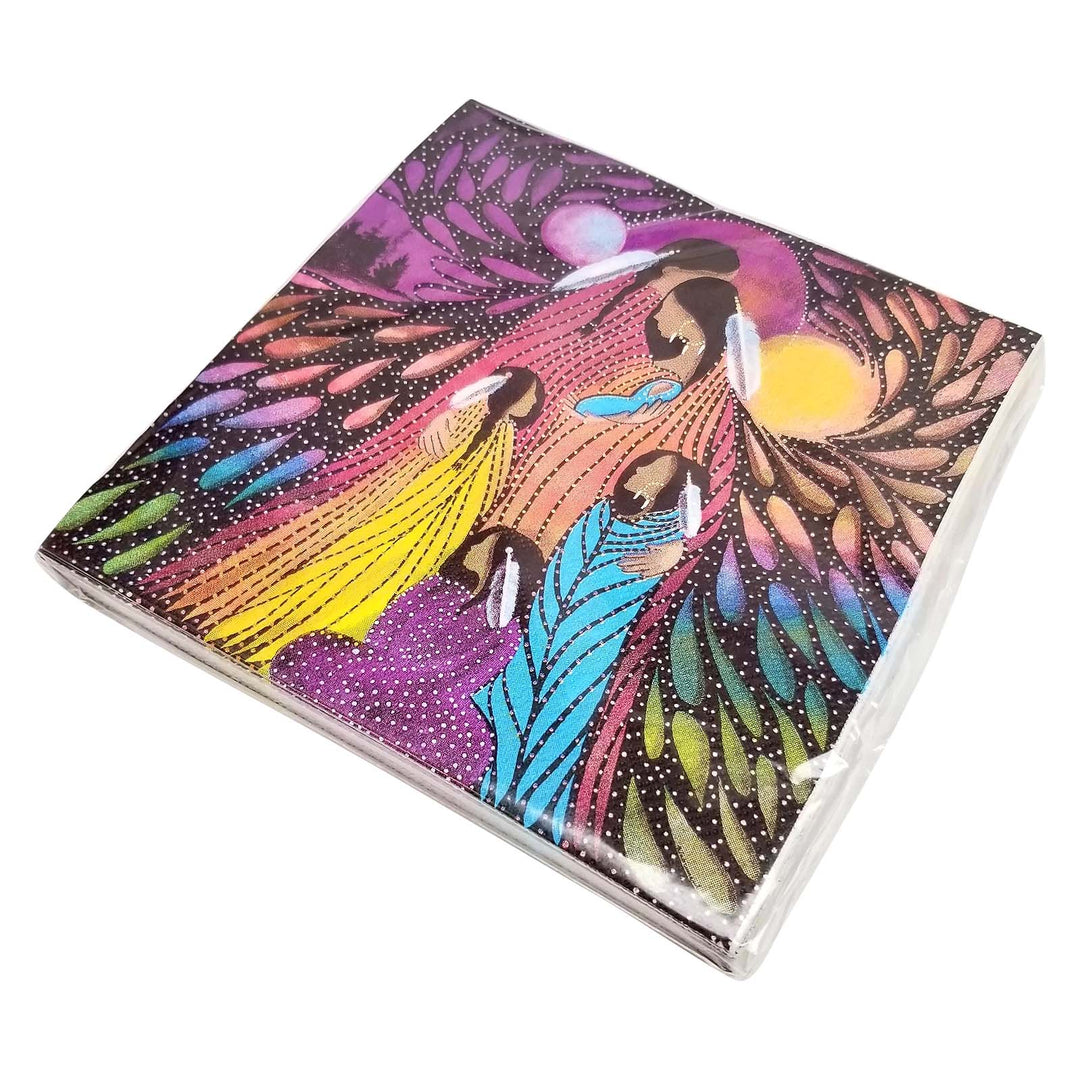 Indigenous Native Art Paper Single-Use 3-Ply Luncheon Napkins – Leather ...