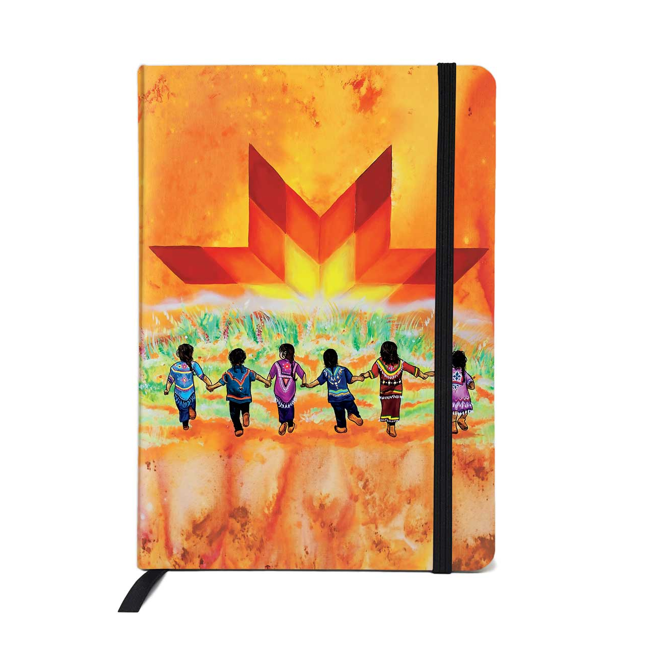 Indigenous First Nations Art Hardcover Journals – Leather-Moccasins