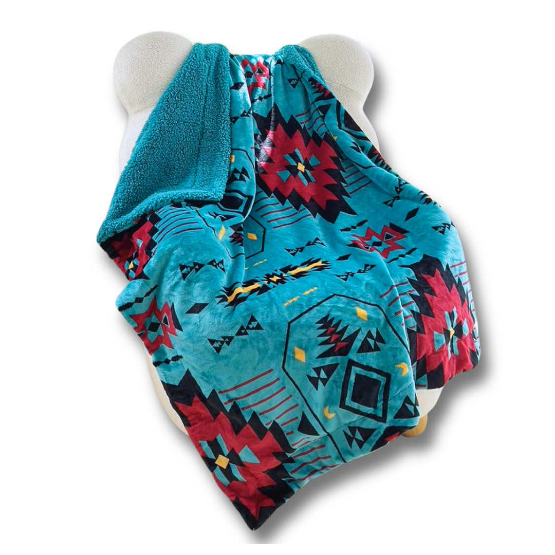 Indigenous Art Sherpa Baby Blanket 40x50" by KEYA Bedding Co. – Leather ...