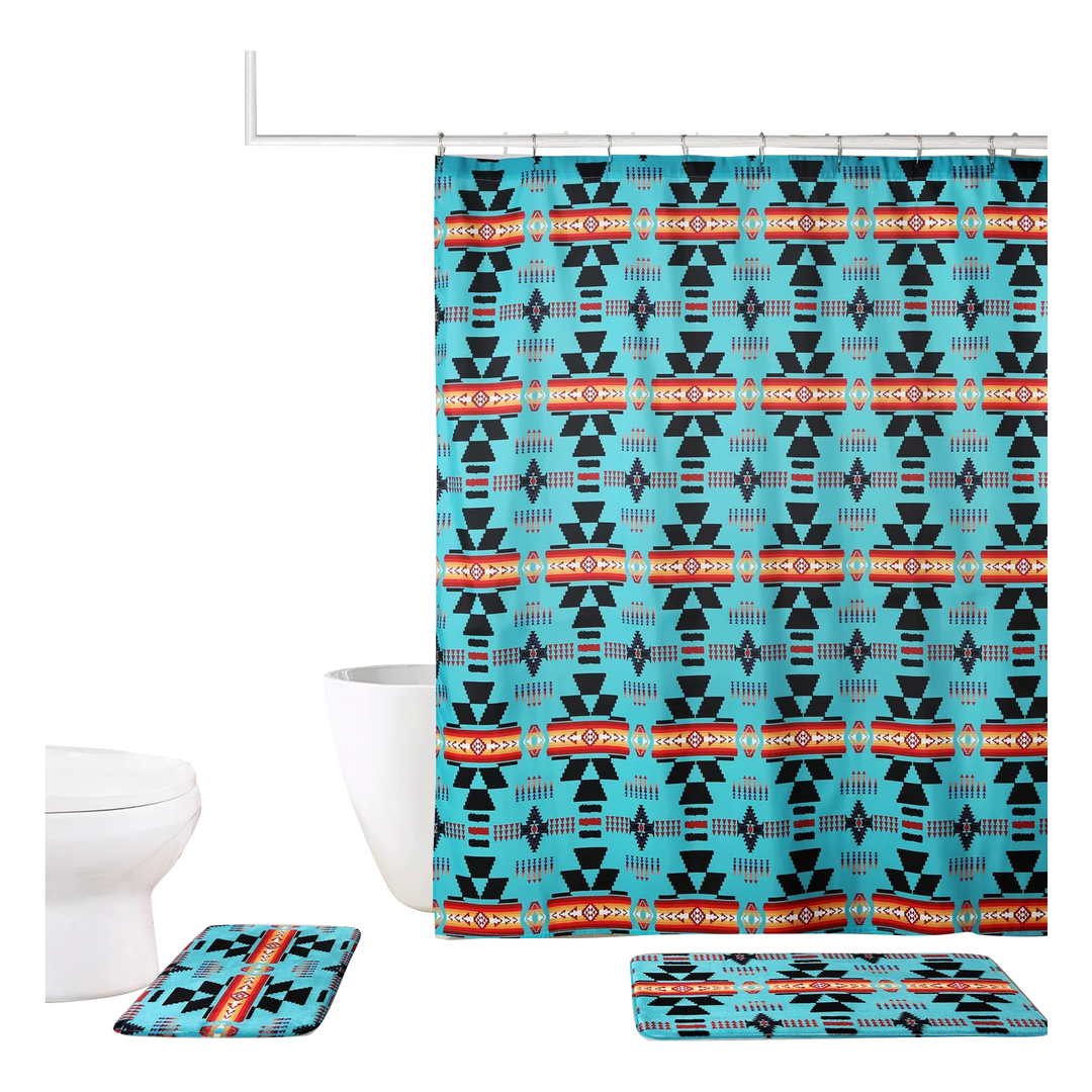 Indigenous Art 15-Piece Bathroom Set by KEYA Bedding Co. – Leather ...