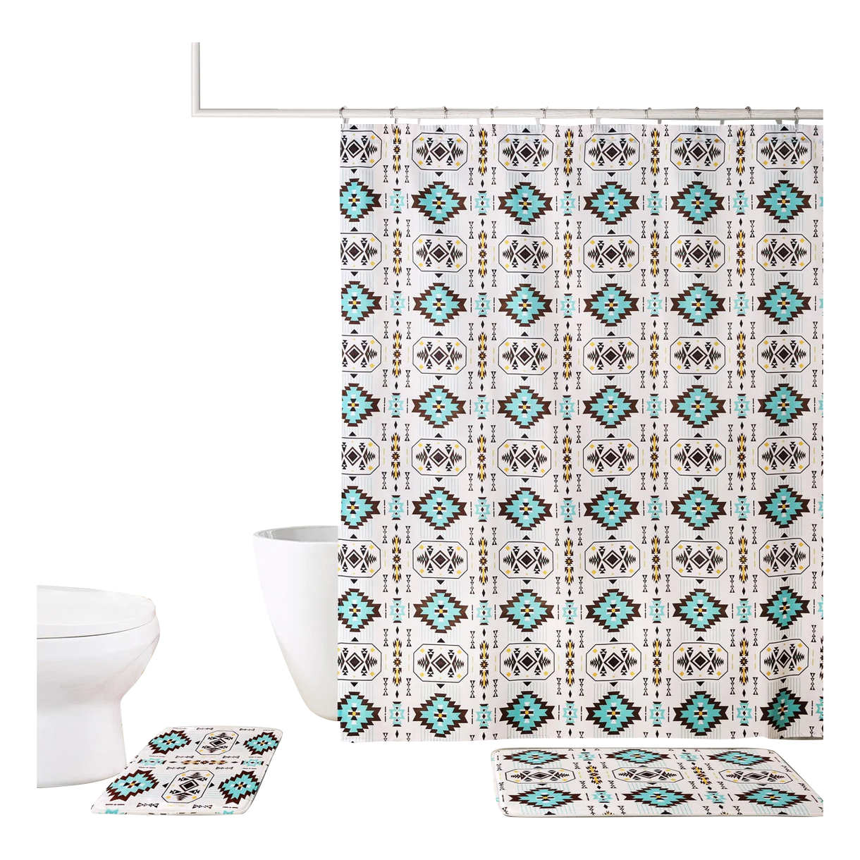 Indigenous Art 15-Piece Bathroom Set by KEYA Bedding Co. – Leather ...