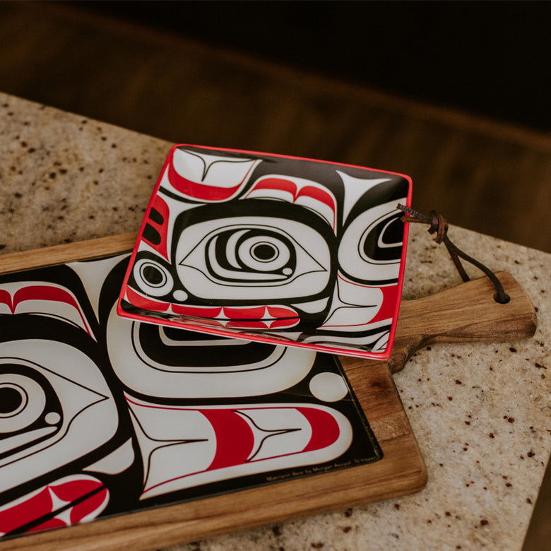 Indigenous Art Ceramic Appetizer Plates (Set of 2) by Native Northwest ...