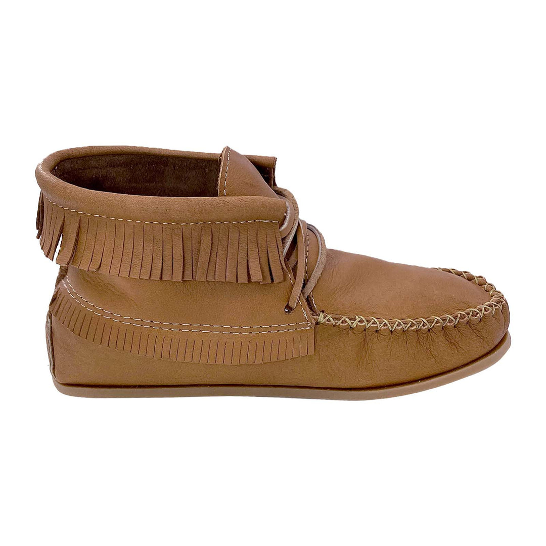 Men's Cork Brown Laurentian Chief Apache Ankle Moccasin Boots – Leather ...