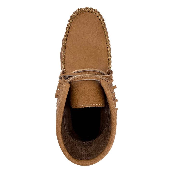 Men's Cork Brown Laurentian Chief Apache Ankle Moccasin Boots – Leather ...