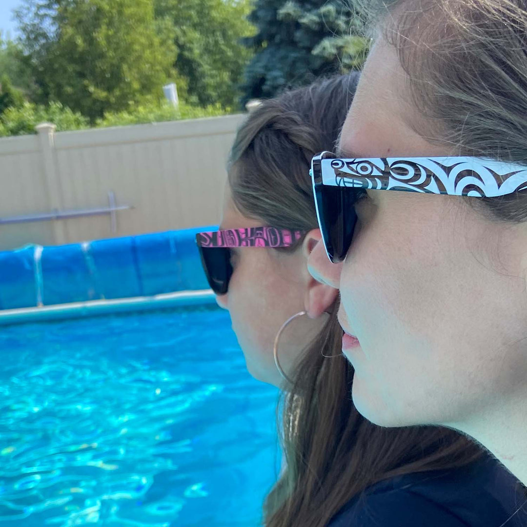 Native Northwest Sunglasses with Indigenous Design Frames – Leather ...