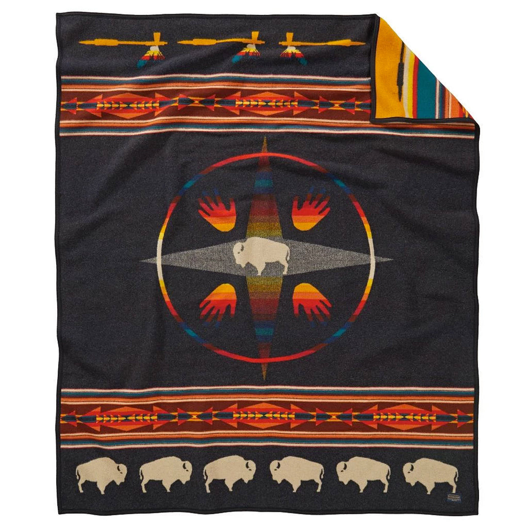 Pendleton Wool Blanket Big Medicine Design Legend of White Buffalo ...