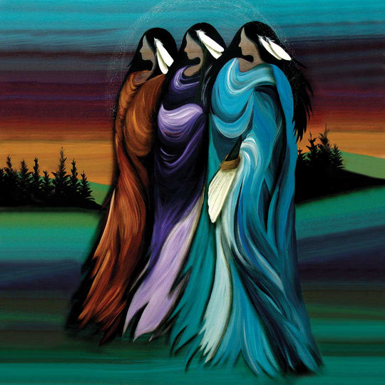 Indigenous Native Art Paper Single-Use 3-Ply Luncheon Napkins – Leather ...