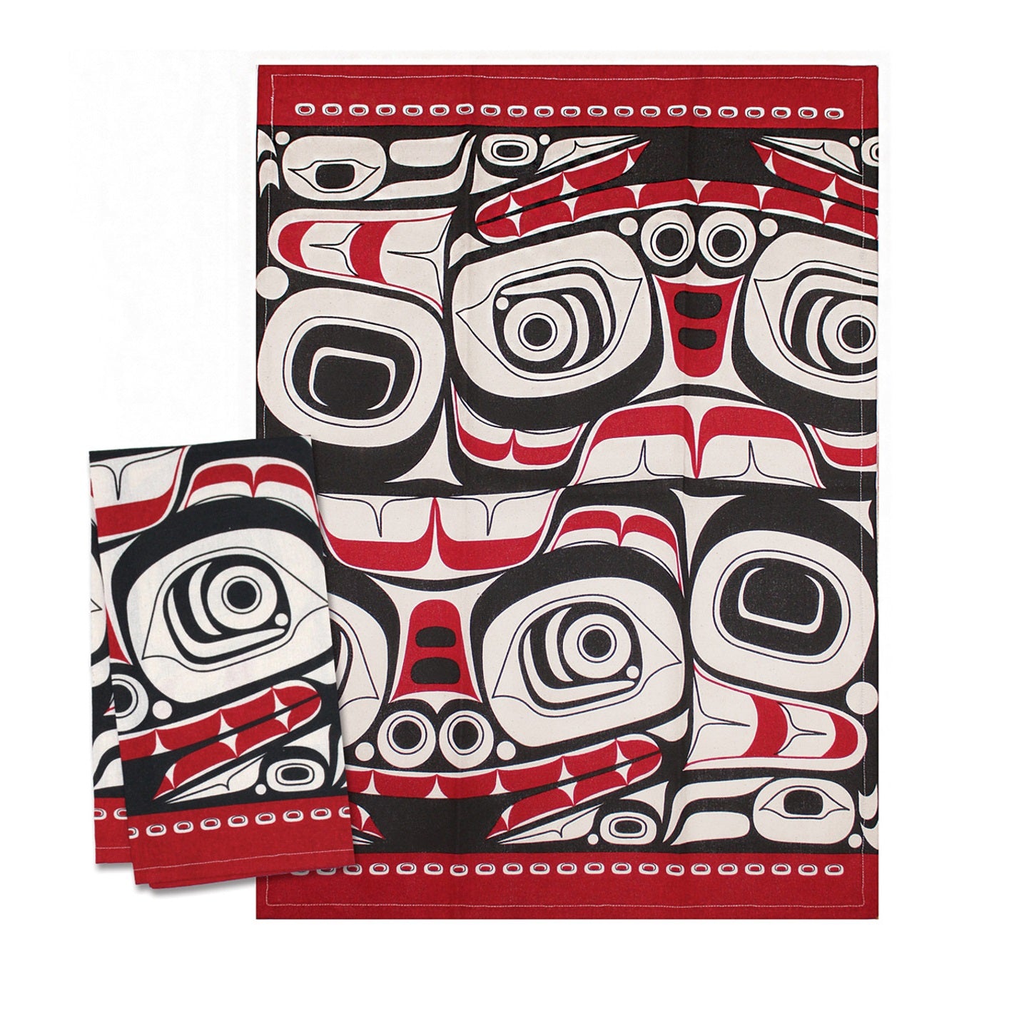 Indigenous Art Printed Tea Towels 100% Cotton by Native Northwest ...