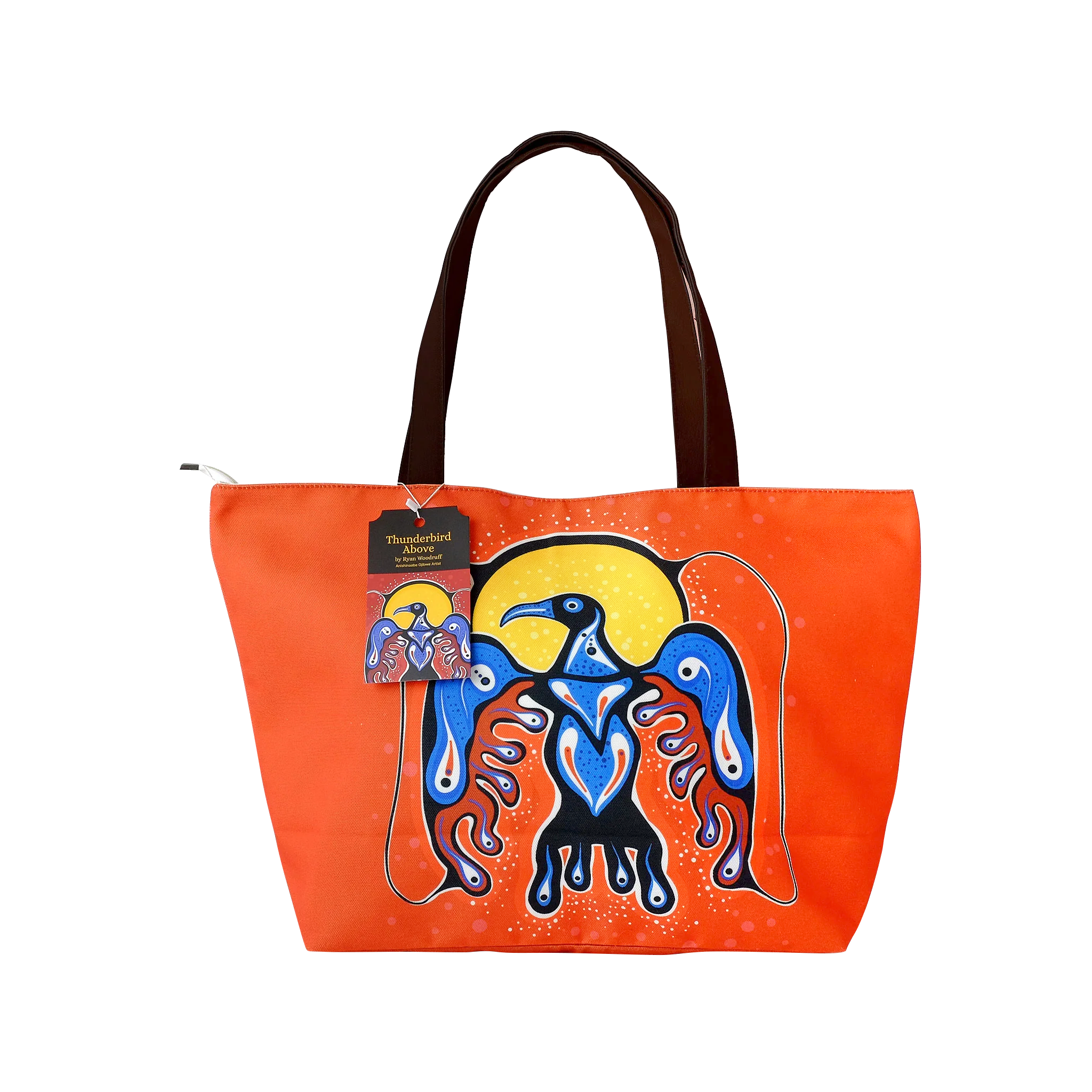 Indigenous Art 21"x14" Large Tote Bag Monague Native Crafts & Gifts ...