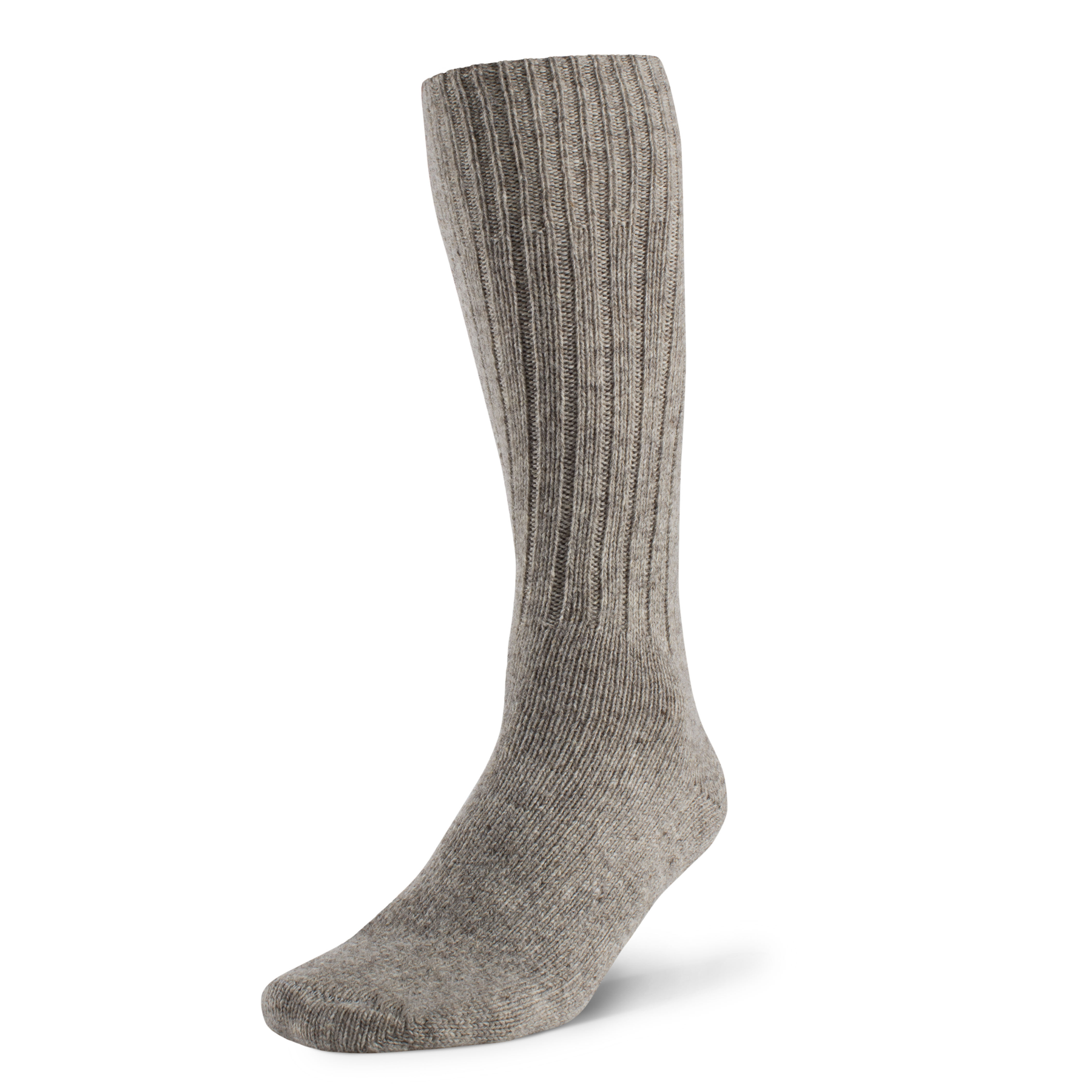 Duray Canadian Made Pure New Wool Natural Grey Boot Style Socks ...