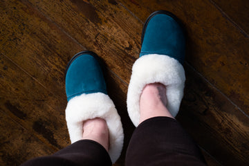 Women's Low-Cut Thick & Plush Sheepskin Slippers by Garneau & Co ...