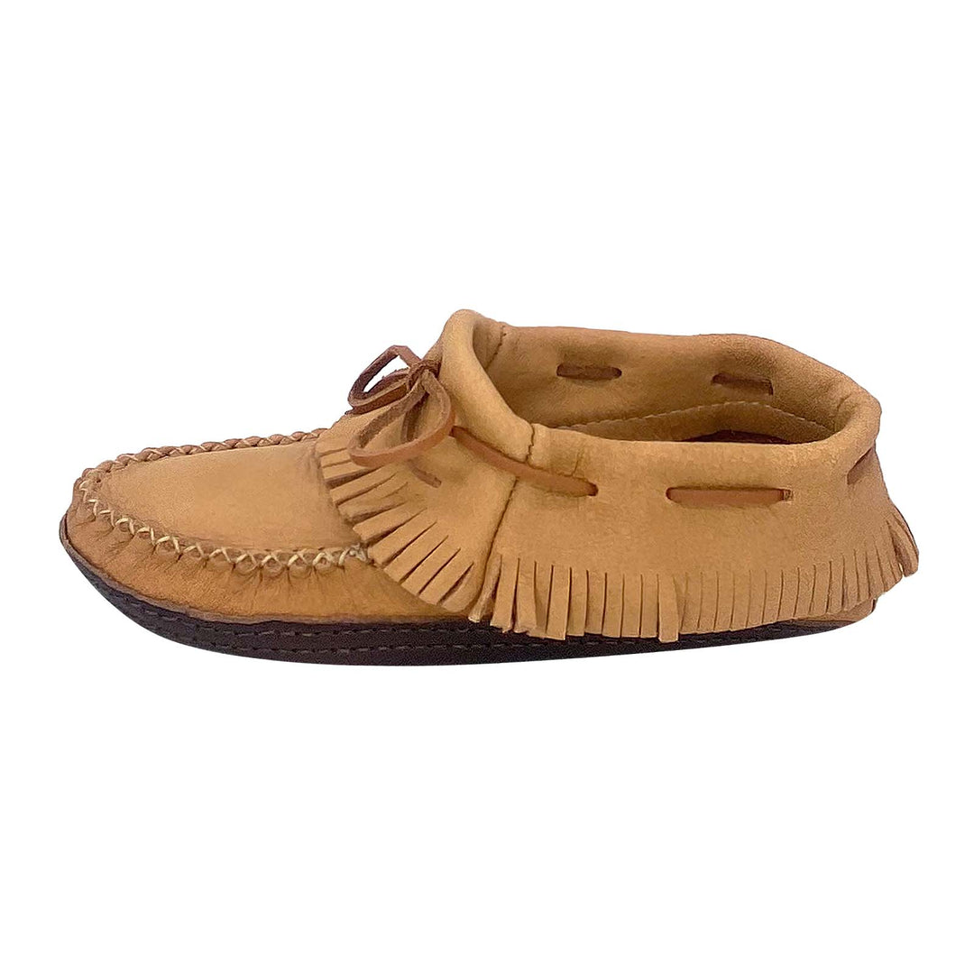 Women's Earthing Fringed Moccasins with Natural Non-Insulated Soles ...