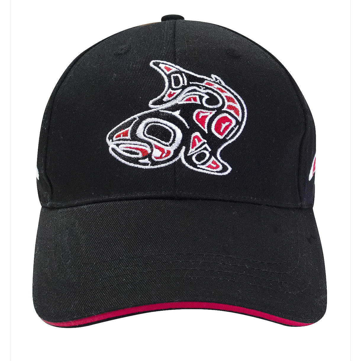 Native American Artist Jamie Sterritt Salmon Embroidered Baseball Cap ...