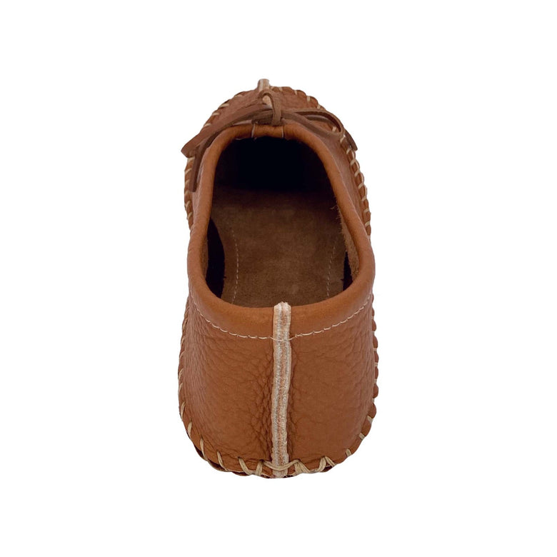 Mens Soft Sole Buffalo Hide Leather Minimalist Moccasins For Earthing