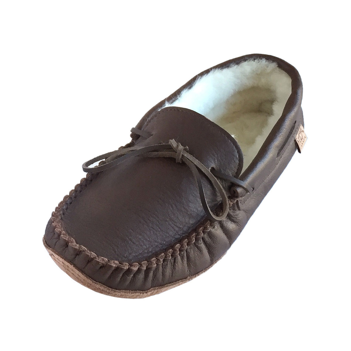 Best Men's Authentic Genuine Leather & Suede Moccasin Slippers & Rubber ...