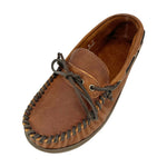 Men's Extra Wide Width Fit Rubber Sole Genuine Leather Moccasin Shoes ...