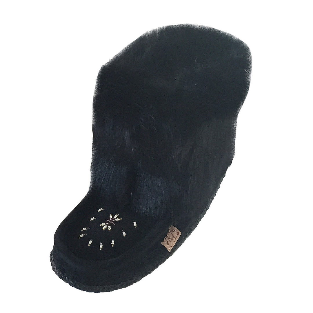 Women's Laurentian Chief Short Suede Rabbit Fur Mukluk Winter Boots ...
