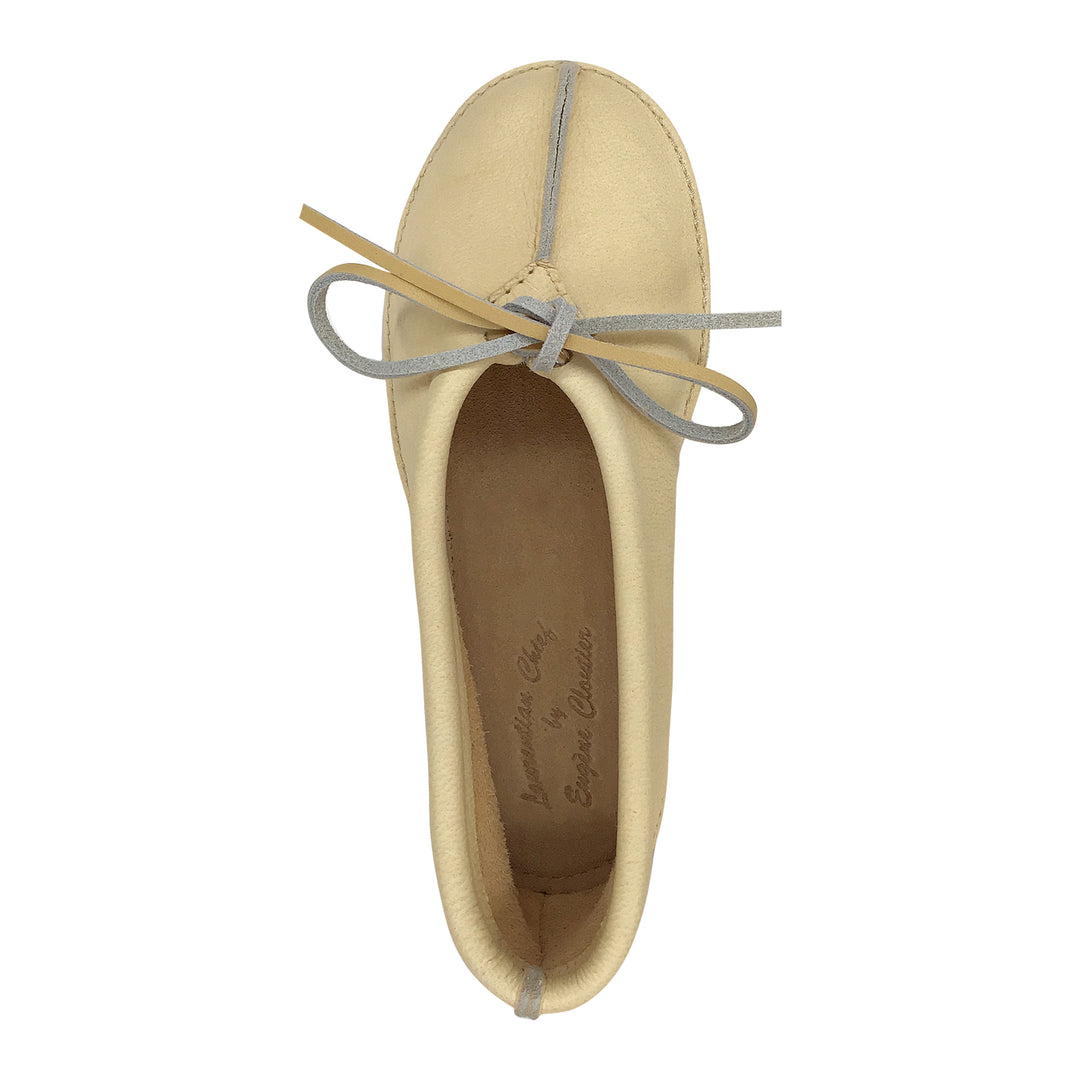 Women's Genuine Leather Crepe Sole Ballet Style Moccasin Slipper Shoes ...