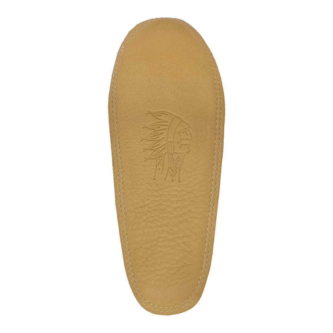 Women's Soft Sole Genuine Moosehide Leather Beaded Moccasin Slippers ...