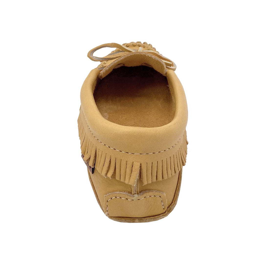 Women's Soft Sole Genuine Moosehide Leather Beaded Moccasin Slippers ...
